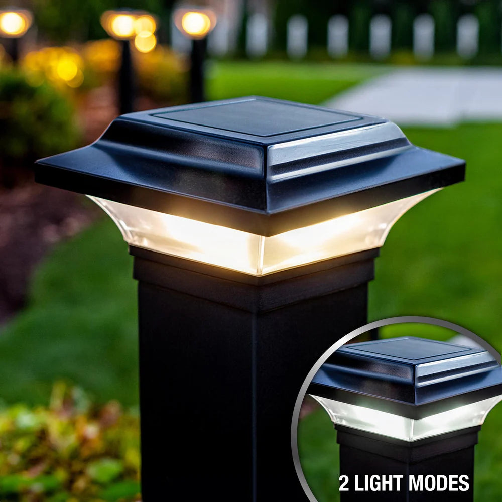 Solar Deck Lights - 2x2 - 3x3 Metal Posts (2", 2.5", 3" Post)