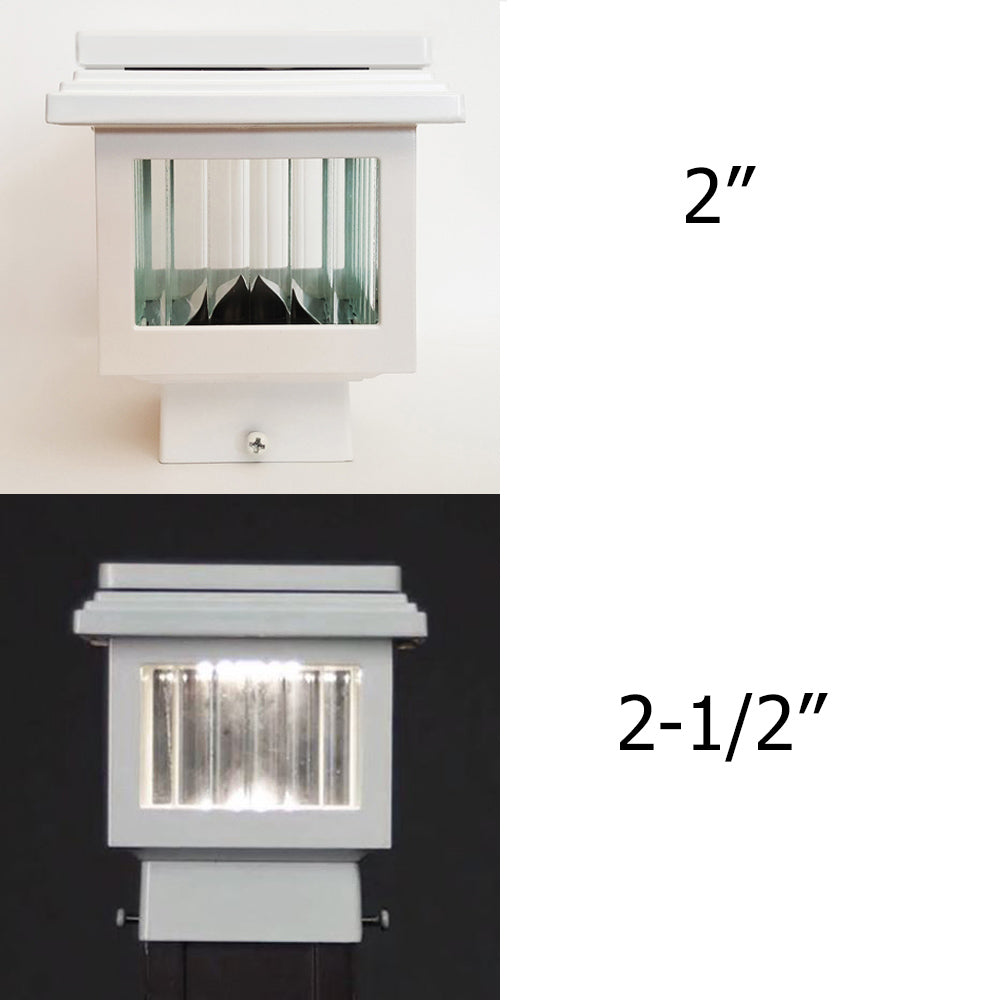 2x2 Polaris Solar Post Cap Light for 2" or 2.5" Posts