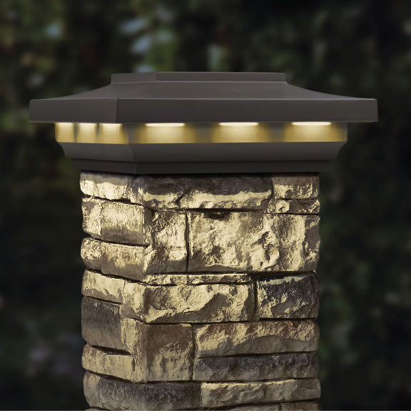 Woodland Gray 8x8 Solar Post Cap