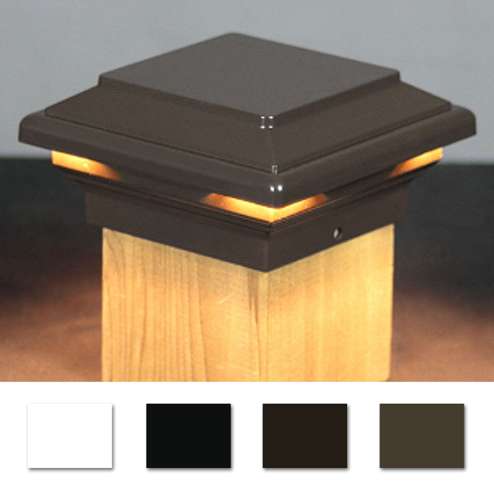 Neptune 4x4 LED Post Cap Light for 3-1/2" Wood Posts