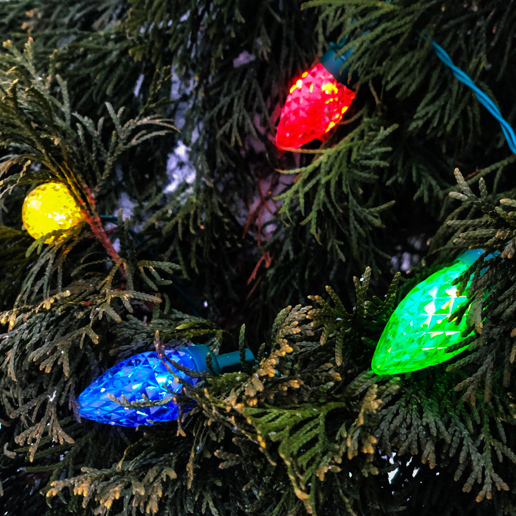 100 LED C7 Battery-Powered String Lights