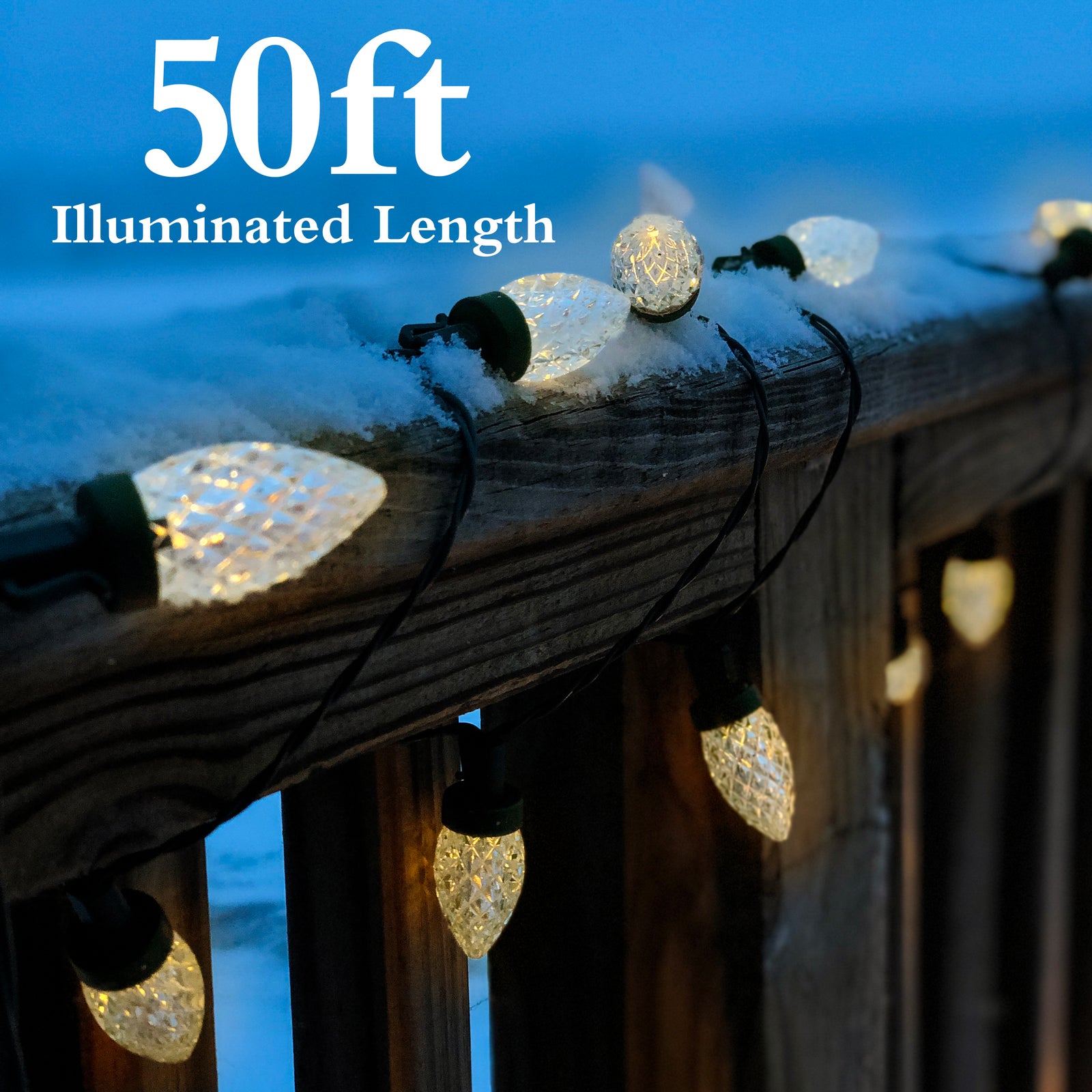 100 LED C7 Battery-Powered String Lights