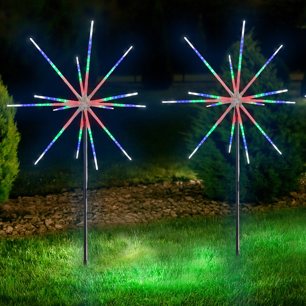 Sparkler LED Garden Lights with Remote - Set of 2 Lights